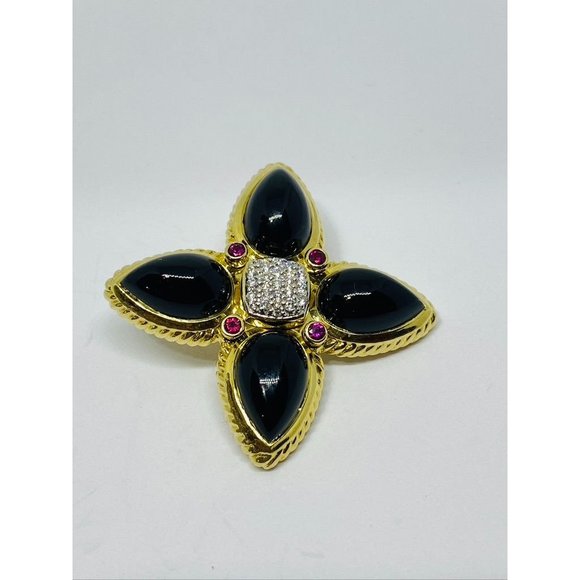 David Yurman | Jewelry | David Yurman Pendant 8k Gold Diamond Onyx Ruby Pendant Renaissance ...